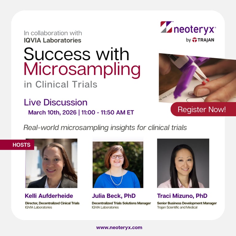 Success with Microsampling in Clinical Trials Webinar